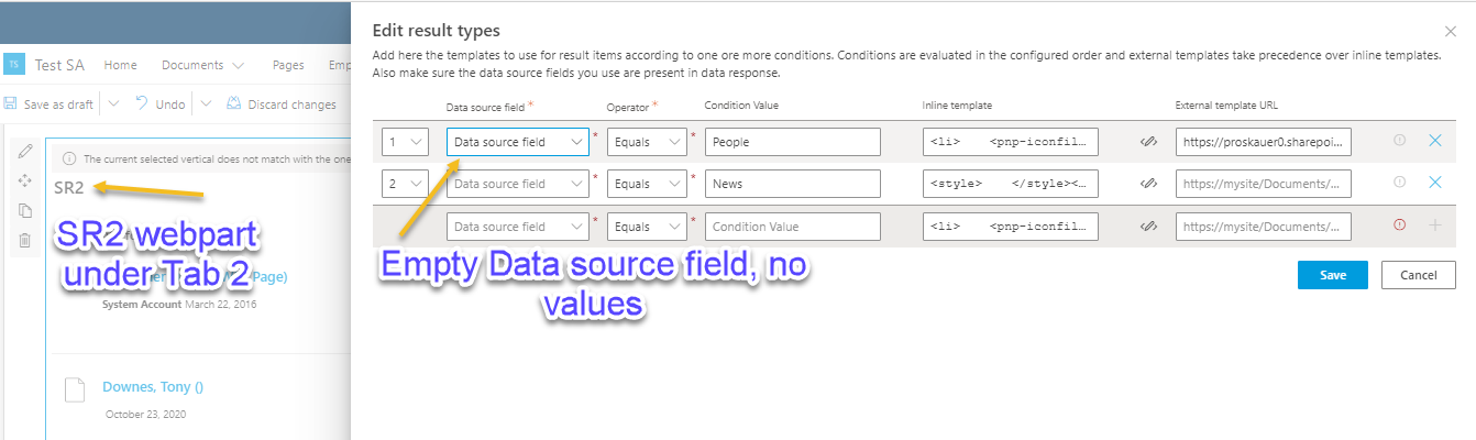Data source field is empty while editing result types for Pnp Search Results webpart · Issue ...