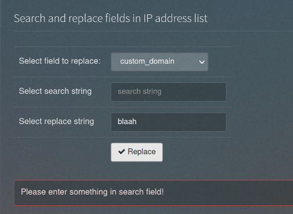 Search and replace fields with empty search string · Issue #3599 · phpipam/phpipam · GitHub