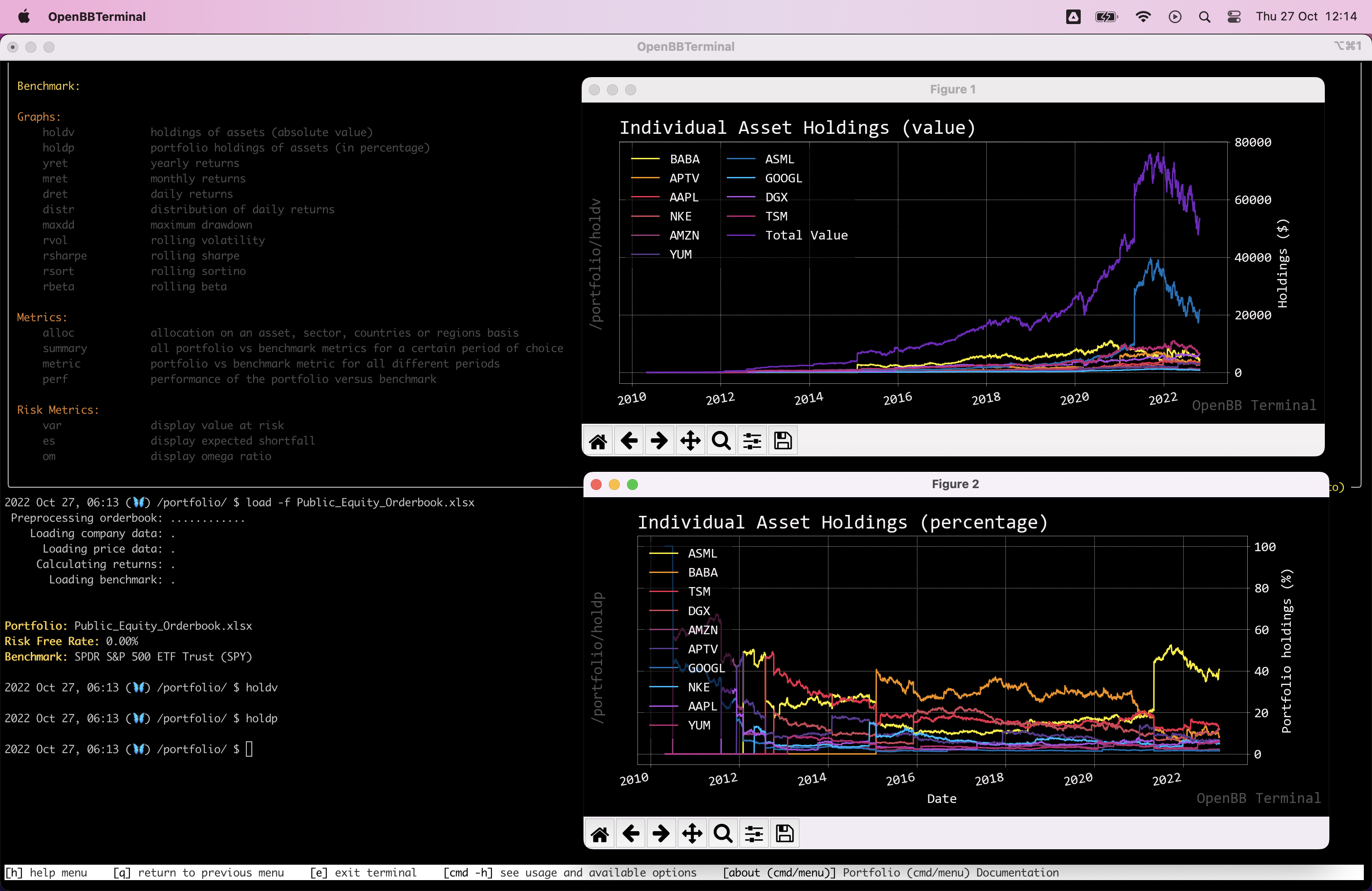 [IMPROVE] Redesign `portfolio/holdv` and `portfolio/holdp` · Issue #3121 · OpenBB-finance/OpenBB ...