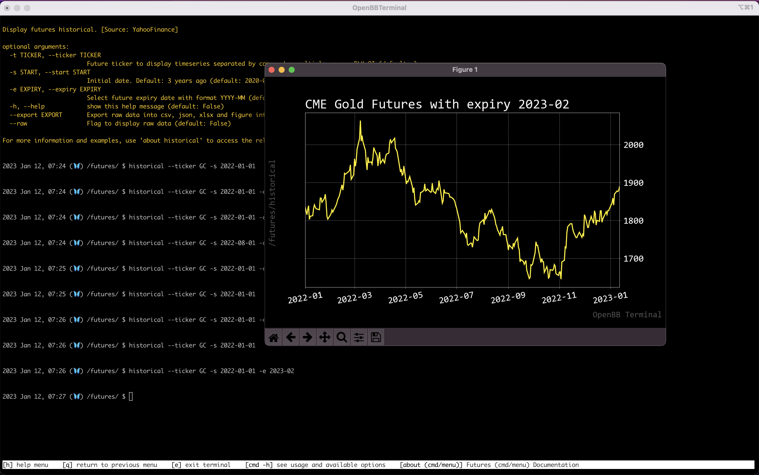 [Bug] Axes are off when plotting data within `futures/historical` · Issue #3939 · OpenBB-finance ...