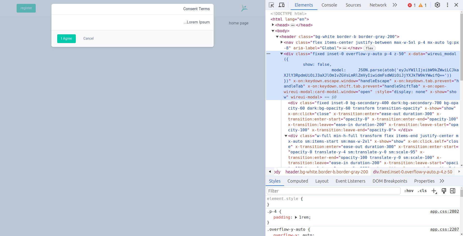 Initial Modal Loading Issue · Issue 792 · Wireui Wireui · Github