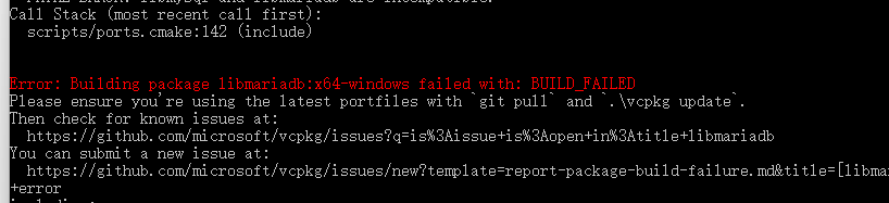 [libmariadb] Build error · Issue #22249 · microsoft/vcpkg · GitHub
