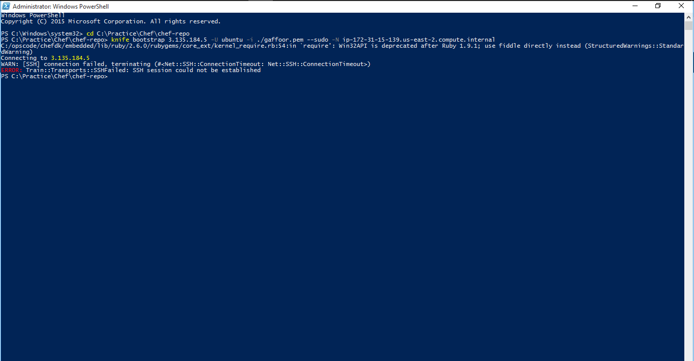 Password authentication problem for *Chef* Bootstrapping process · Issue #654 · QT-DevOps ...