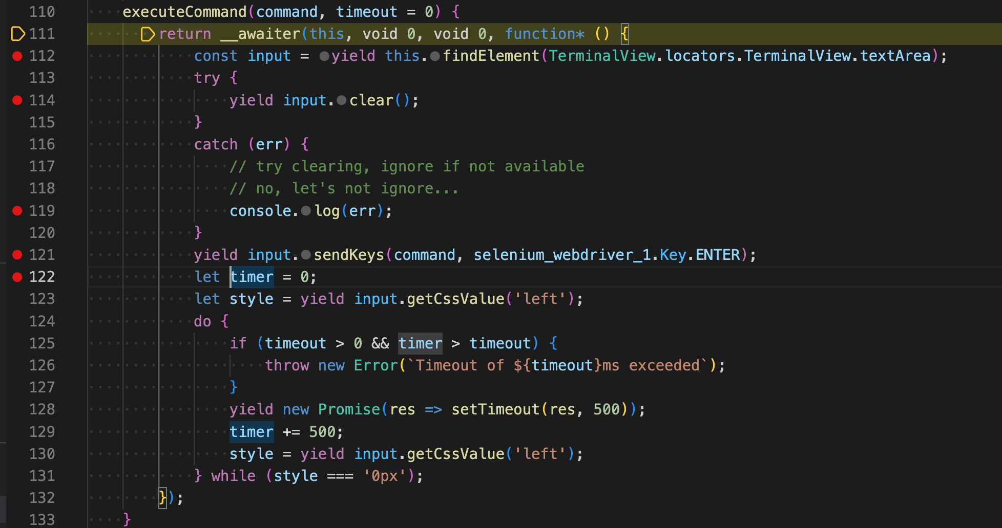 Calling TerminalView.executeCommand() results in "Open File or Folder" window opening · Issue ...