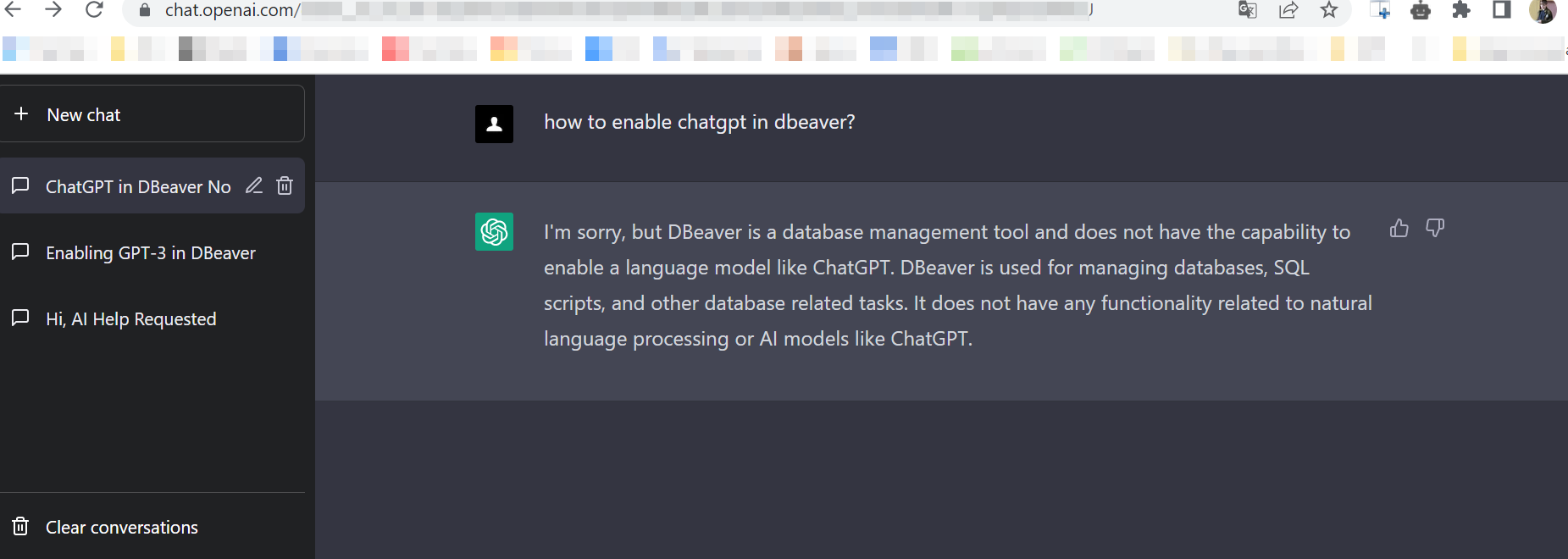 missing documentation for ChatGPT feature · Issue #18984 · dbeaver/dbeaver · GitHub