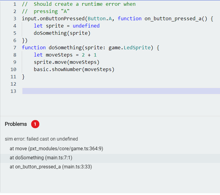 callstack should display call site, currently defintions are shown ...