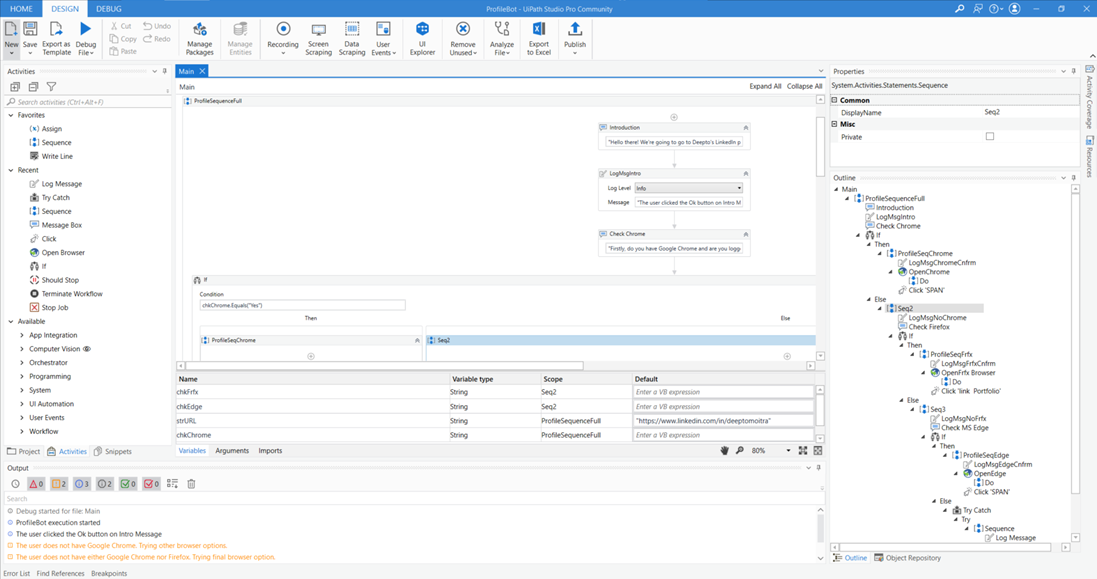 GitHub - ddmoitra/UiPath_RPA-ProfileBot: The purpose of this project is ...