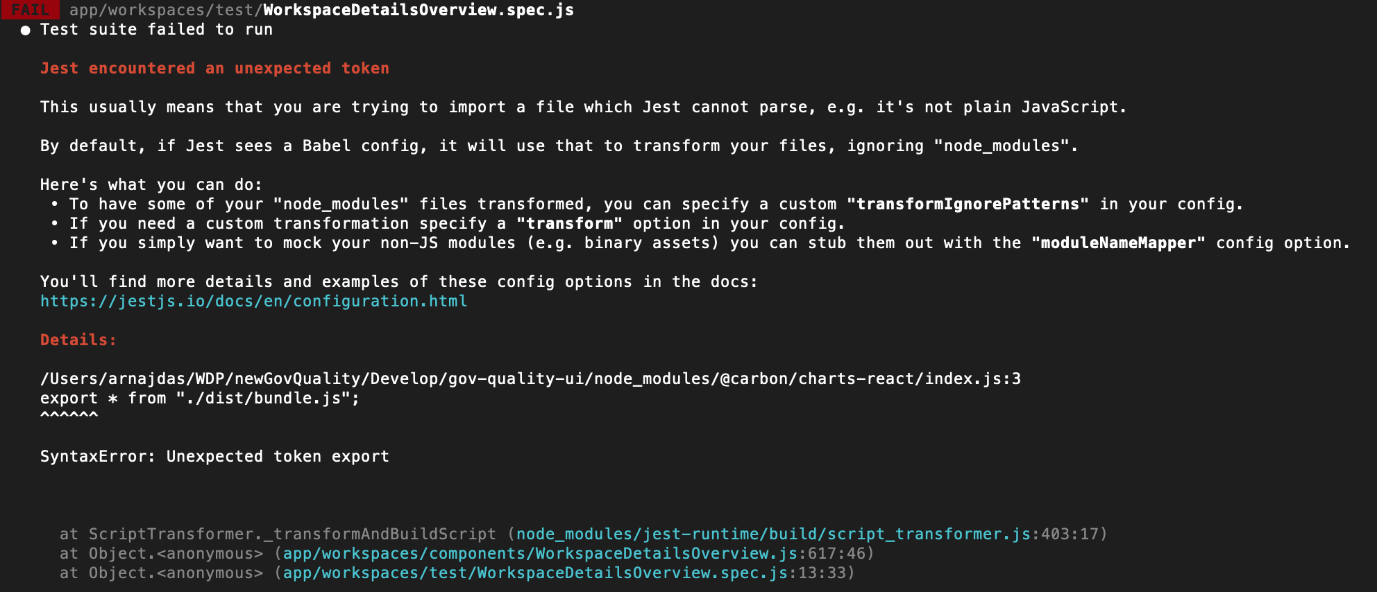 Unit test cases fail which include carbon-charts · Issue #126 · carbon ...