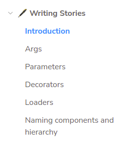 Button next section for the docs · Issue #16654 · storybookjs/storybook · GitHub