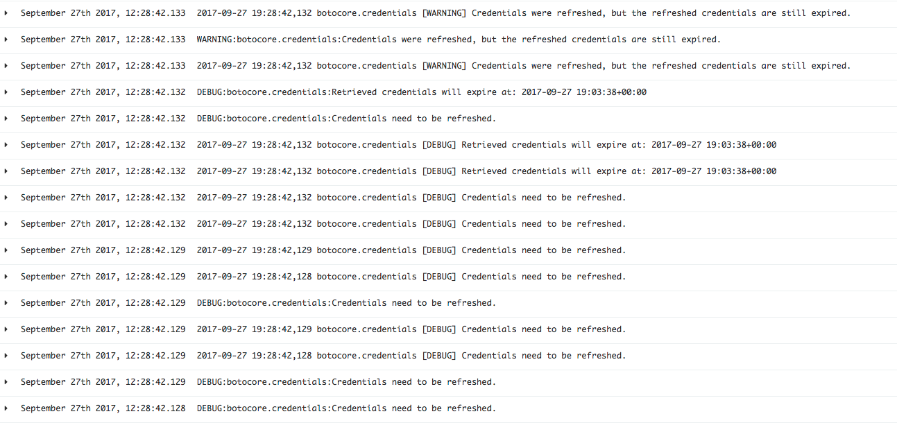 Refreshed Credentials set to expire in the past · Issue #1283 · boto/boto3 · GitHub