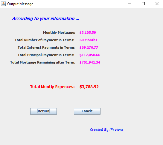 GitHub - ppaul5yu/MortgageCalculator: Mortgage Calculator Using Java Swing