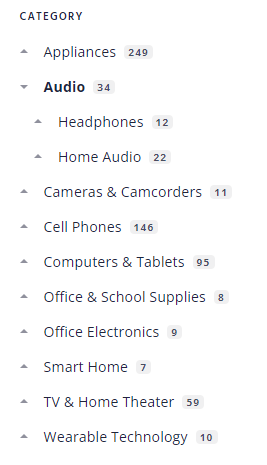 Top-level HierarchicalMenu facet counts incorrect when combined with RefinementList · Issue ...
