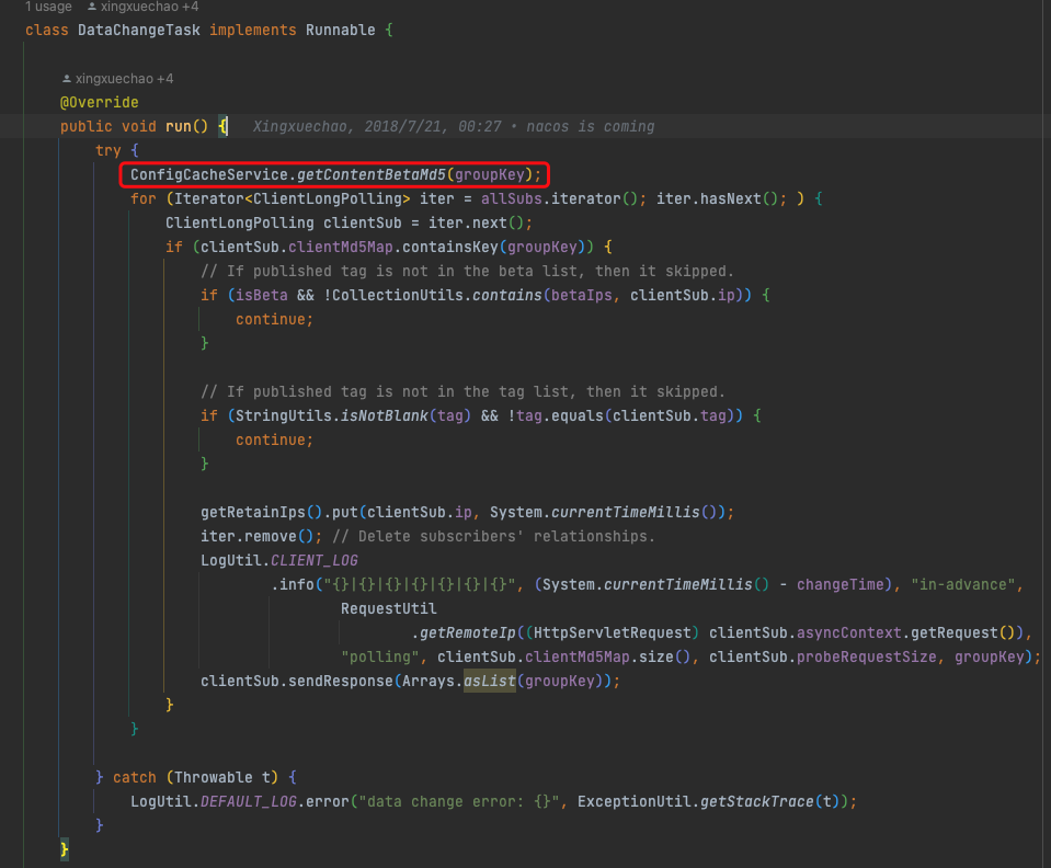 Remove Invalid Code In The Longpollingservice Class · Issue 10945 · Alibabanacos · Github 