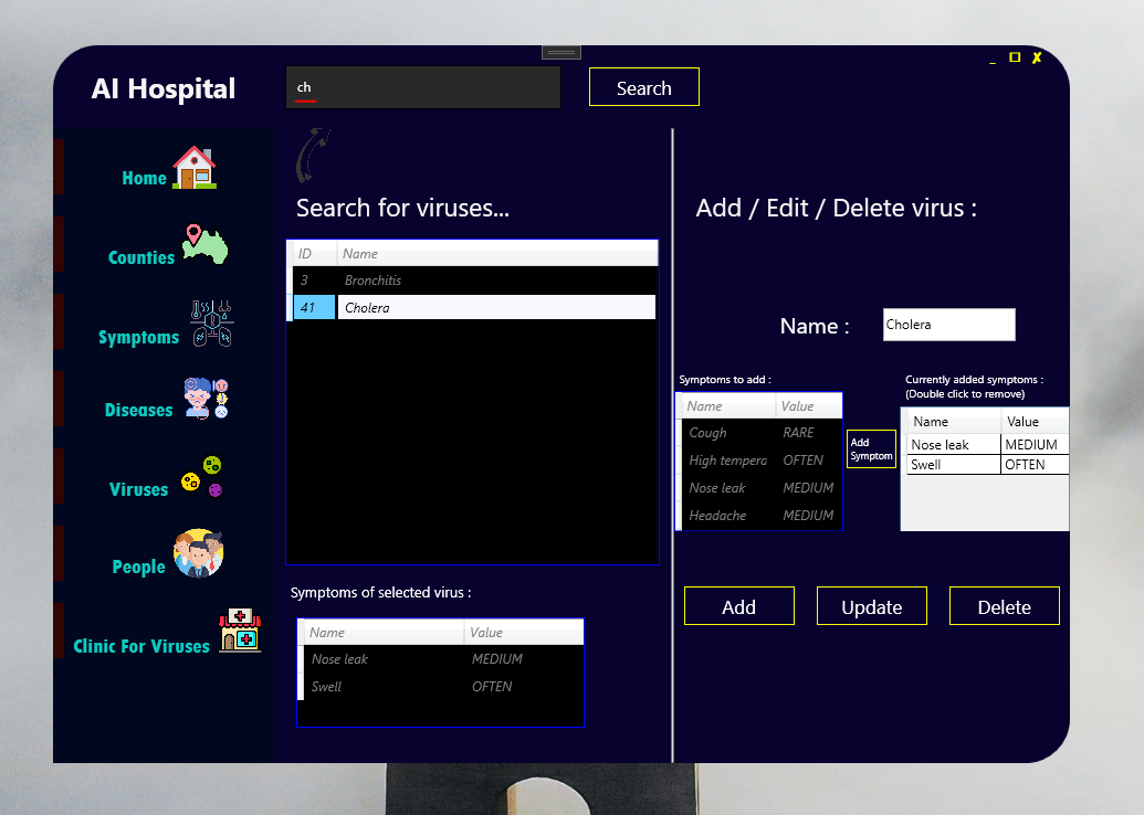 GitHub - im-luka/smart-hospital-app: 🏥 Desktop application that displays counties, diseases and ...