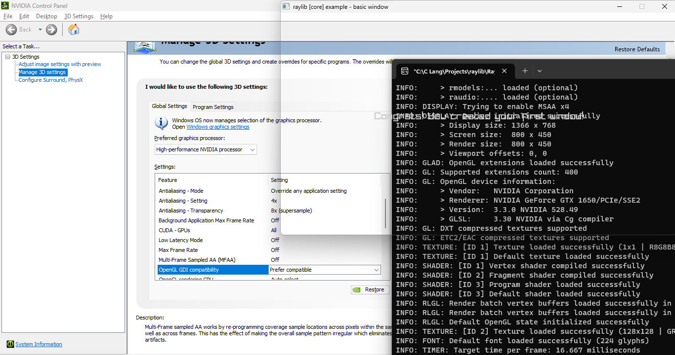 [Windows] Black background when using transparency flag. · Issue #2932 · raysan5/raylib · GitHub