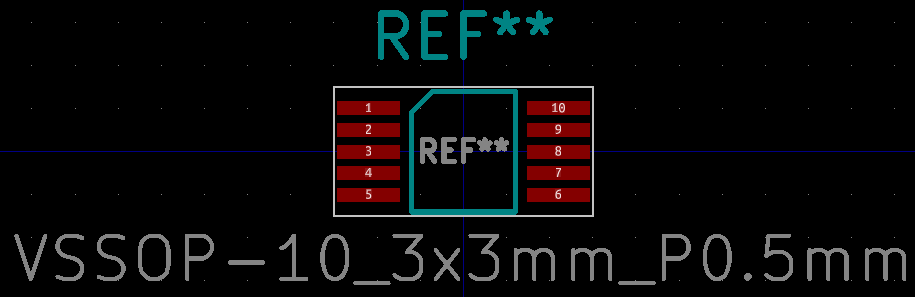 add VSSOP-10 0.5mm pin pitch (!873) · Merge requests · KiCad / KiCad ...