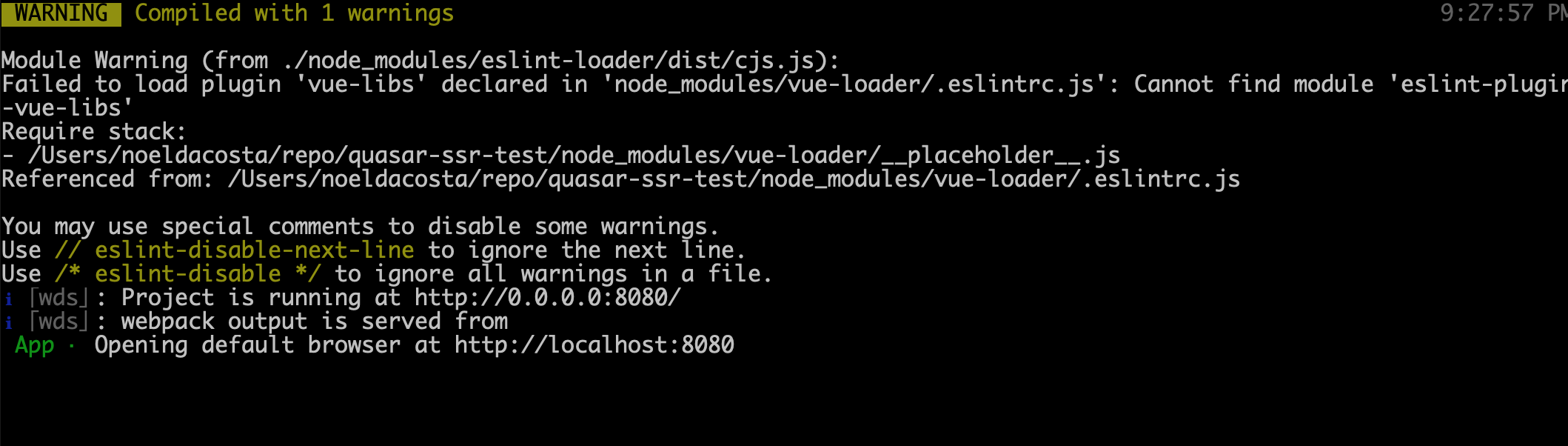 quasar create has errors · Issue #8650 · quasarframework/quasar · GitHub