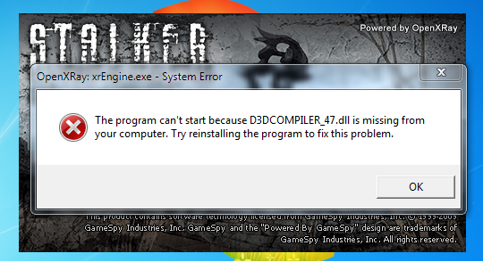 Unhandled dependency d3dcompiler_47.dll · Issue #914 · OpenXRay/xray-16 · GitHub