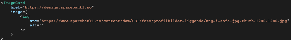 Gjør alt-tekst obligatorisk i ImageCard · Issue #1484 · SpareBank1/designsystem · GitHub