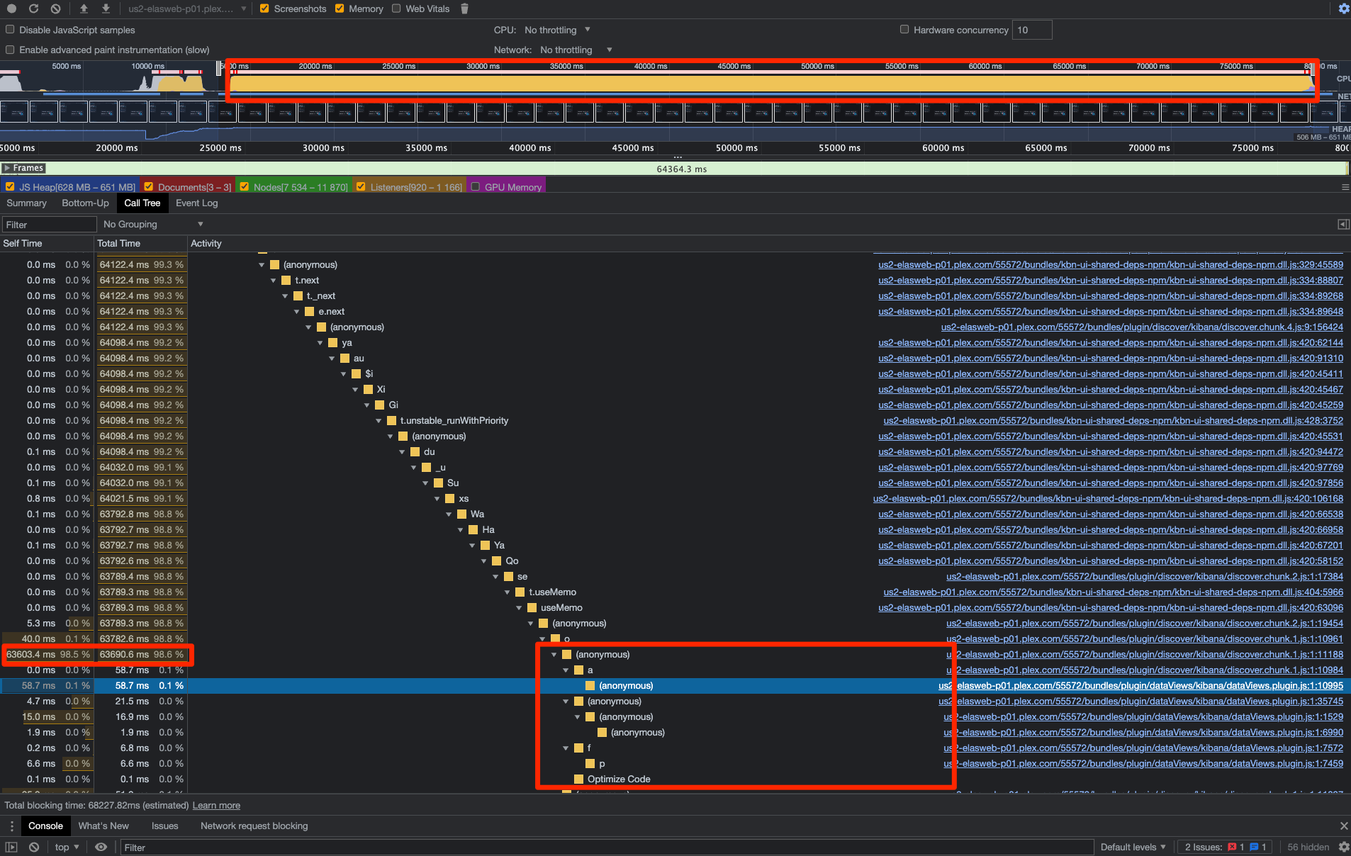 Discover Bad Performance Rendering Document Table When Mapping
