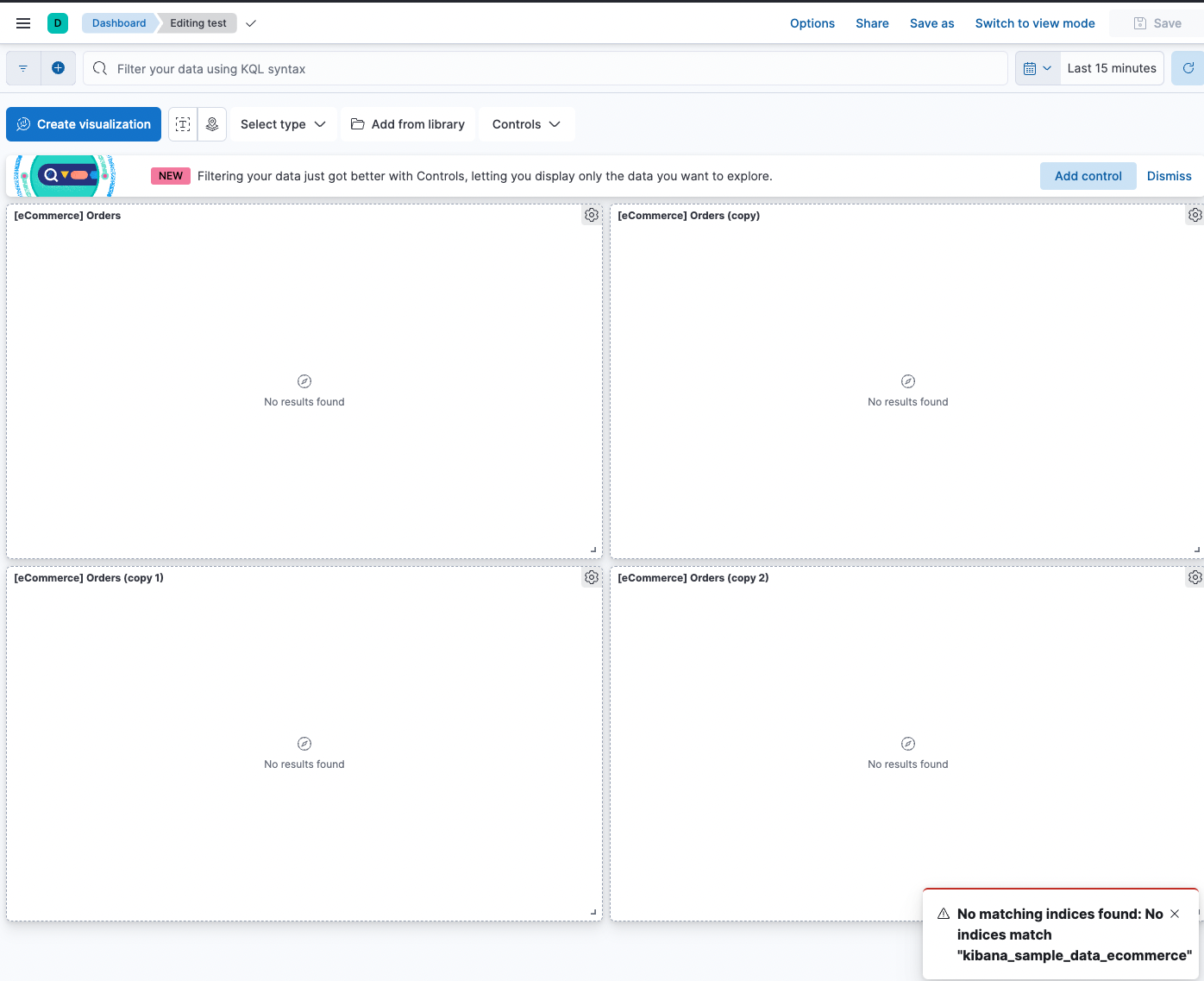 [Discover] Show "no matching indices found" error inside the callout · Issue #129020 · elastic ...