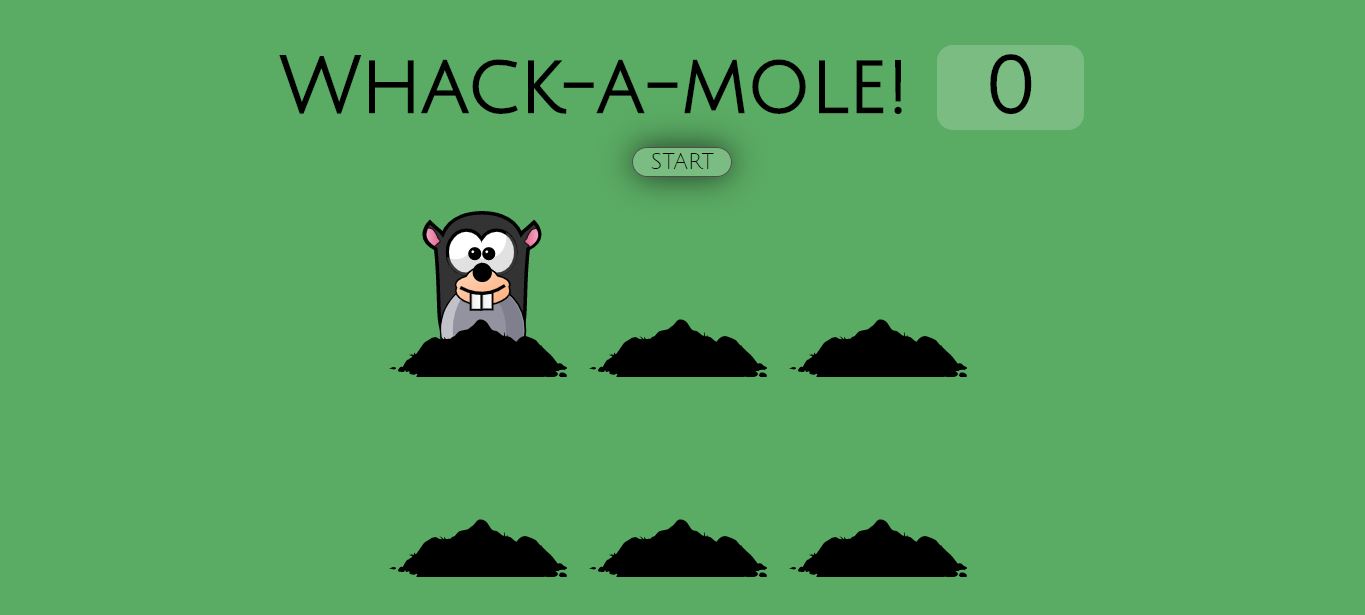 GitHub - vic-ivanova/vanilla-js-game-whack-a-mole: Whack A Mole Game App