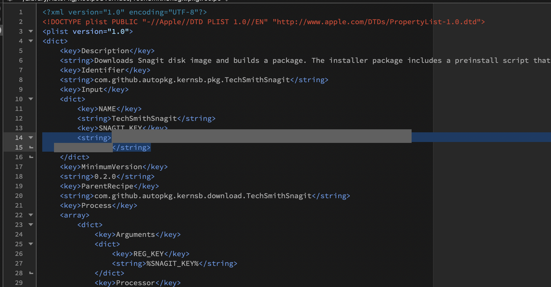 TechSmith.pkg.recipe - adding reg key · Issue #5 · autopkg/bkerns-recipes · GitHub