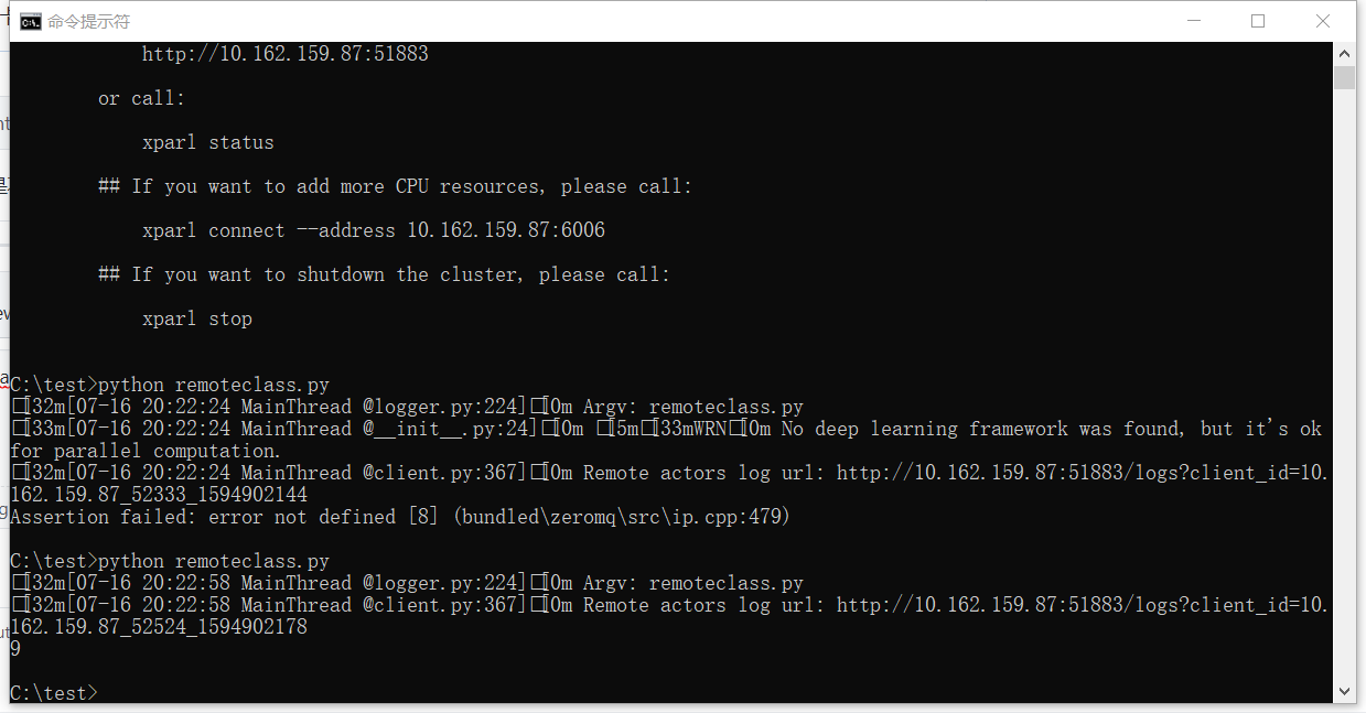 尝试parl的并行运算，但是无法运行例程 · Issue #350 · PaddlePaddle/PARL · GitHub