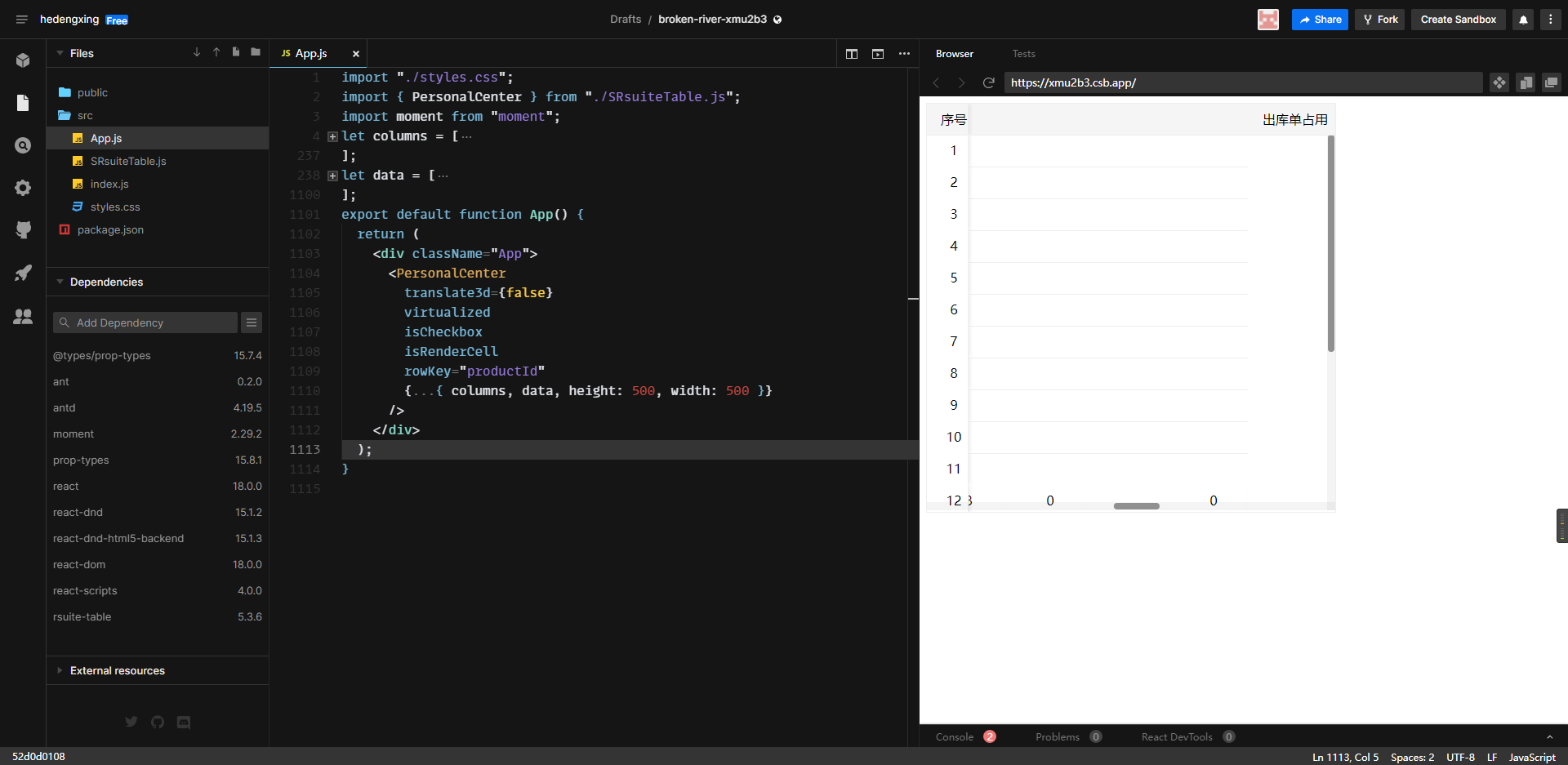 rsuite-table · Issue #2424 · rsuite/rsuite · GitHub
