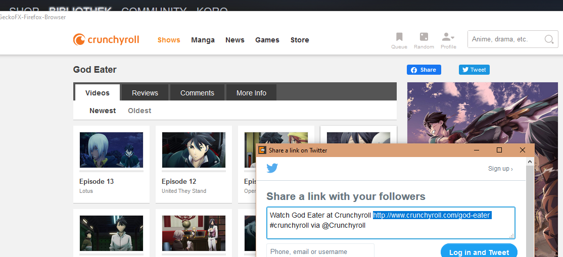 URL Adresse oder URL Kopier Knopf BITTE ! · Issue #9 · hama3254/Crunchyroll-Downloader-v3.0 · GitHub