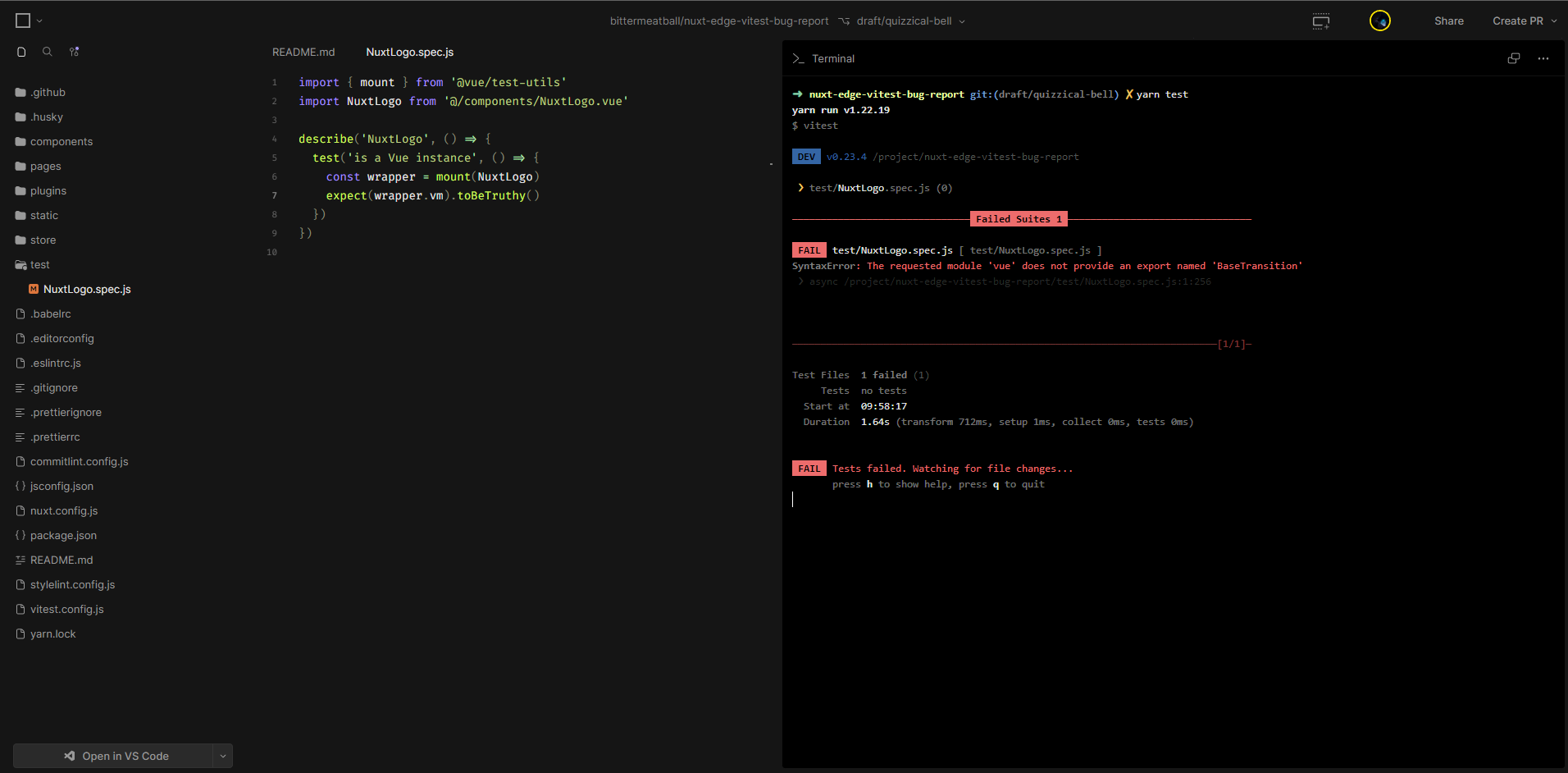 Syntaxerror The Requested Module Vue Does Not Provide An Export Named Basetransition