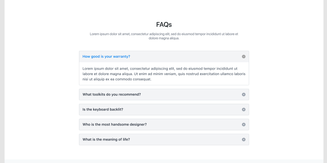 Add FAQ section to product pages · Issue #1541 · iFixit/react-commerce · GitHub
