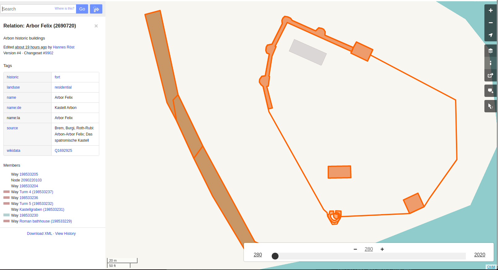 Adjust time slider for linked object · Issue #126 · OpenHistoricalMap/issues · GitHub