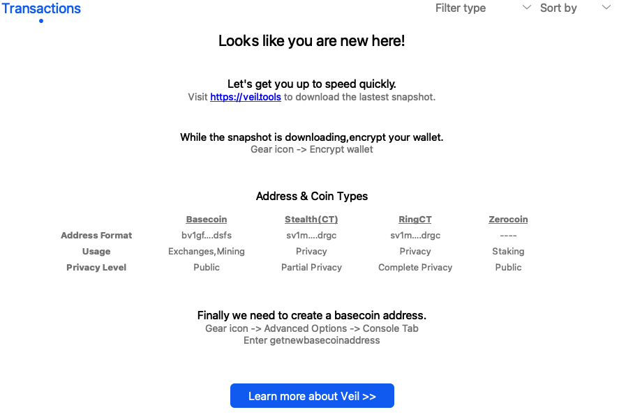 veil.tools hyperlink in wallet "looks like your new here" not working. · Issue #1032 · Veil ...