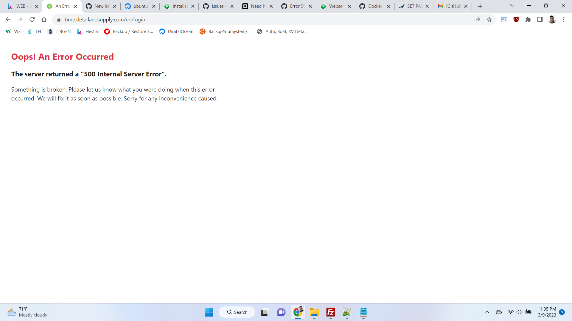 Fresh Installation - The server returned a "500 Internal Server Error". · Issue #3915 · kimai ...