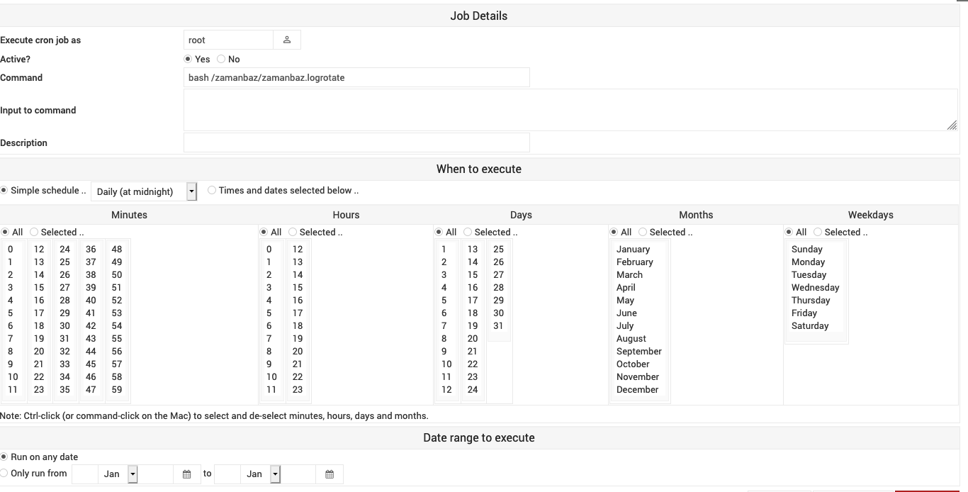 midnight cron jobs not working · Issue #1152 · webmin/webmin · GitHub
