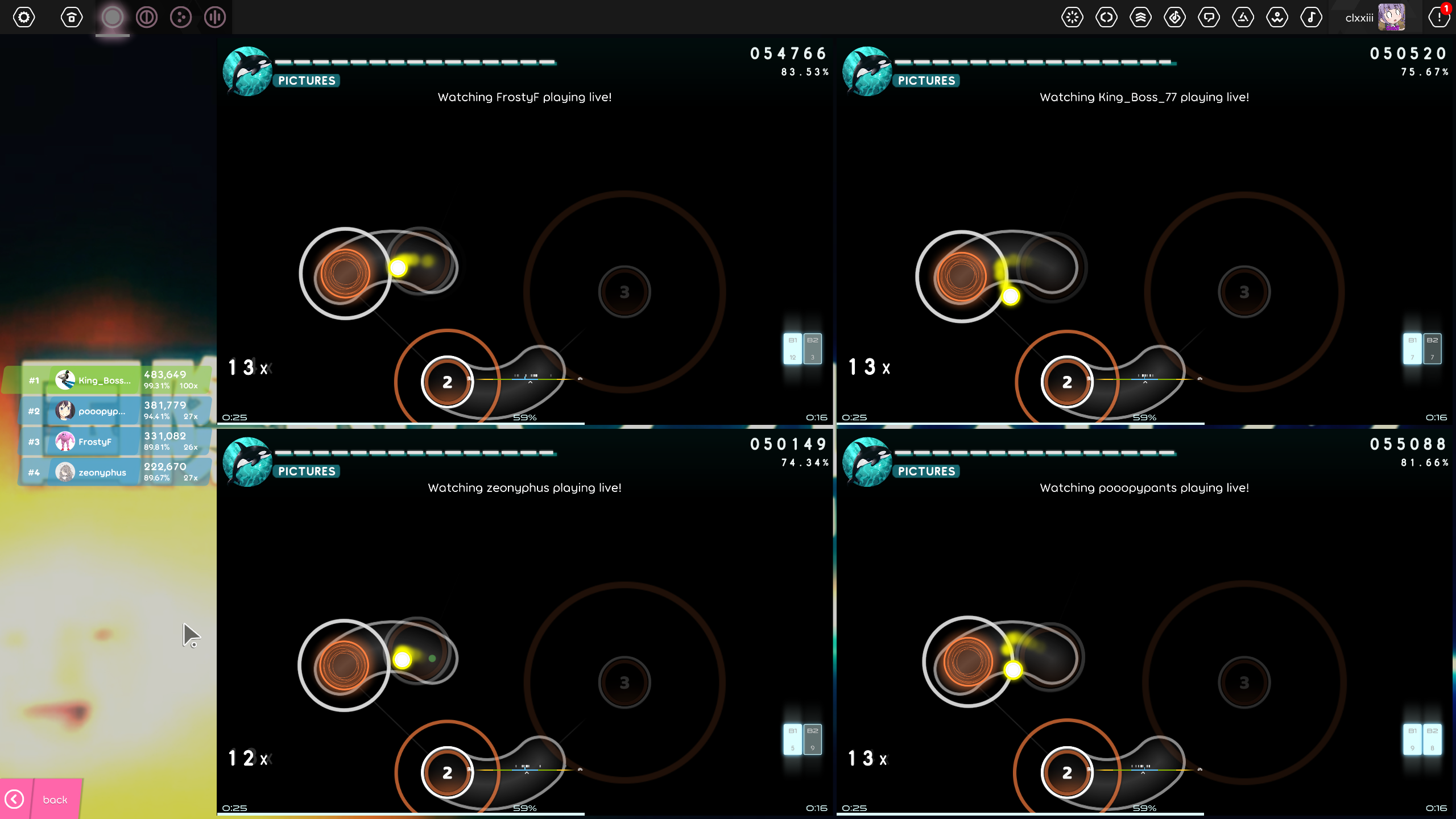Spectating mid-gameplay calculates acc as if it's the start of the map ...