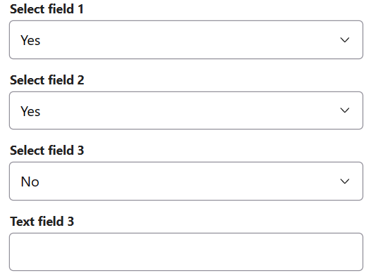 Schema With Fields Dependences Failed To Generate With Condition Value Equals To Select Initial