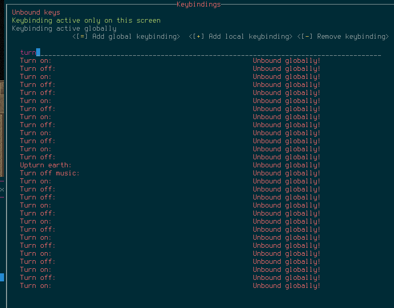 keybinds for "item action menu" are partly unusable or at least very ...