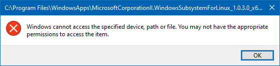Windows cannot access the specified device / The file cannot be accessed by the system · Issue ...