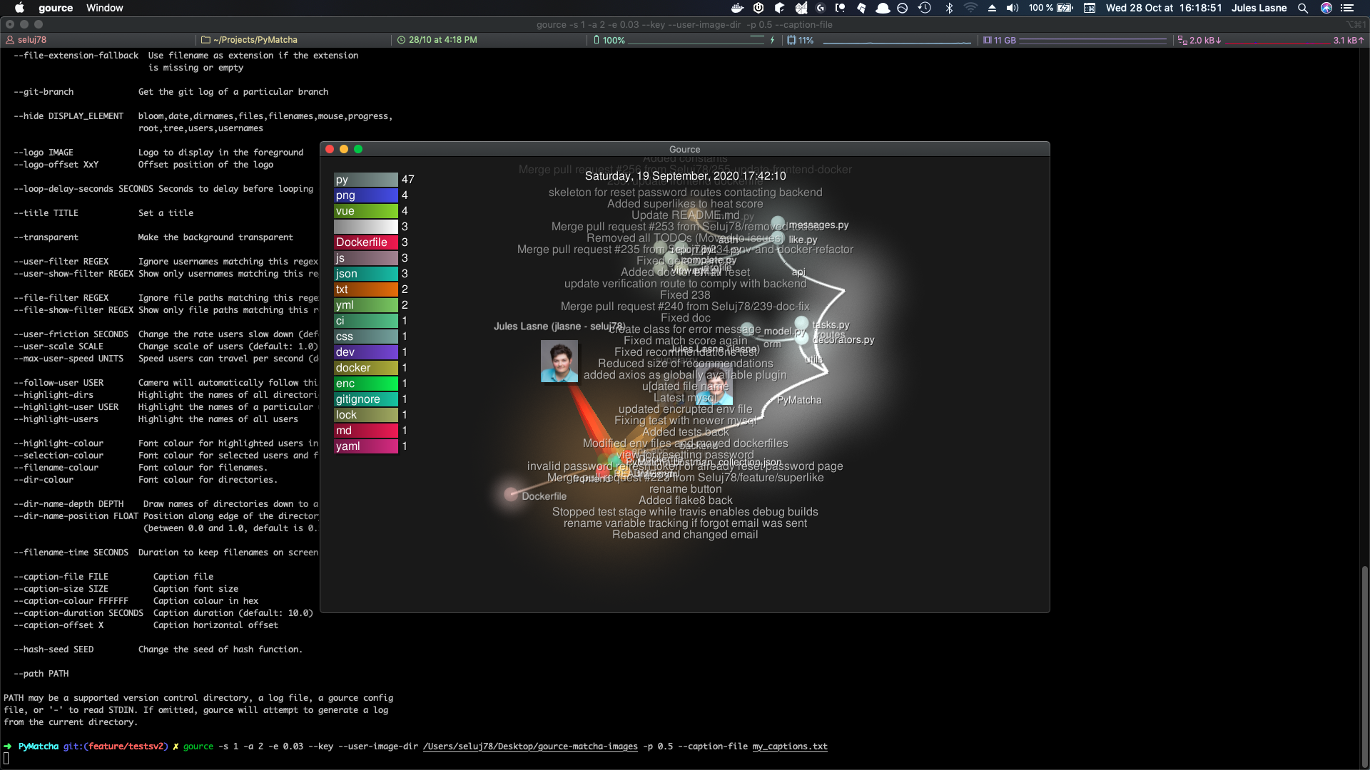 [IDEA] Option to make caption disapear instead of stacking · Issue #250 · acaudwell/Gource · GitHub