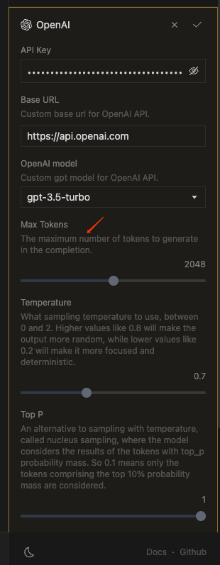 Maximum token not update with model · Issue #32 · anse-app/anse · GitHub