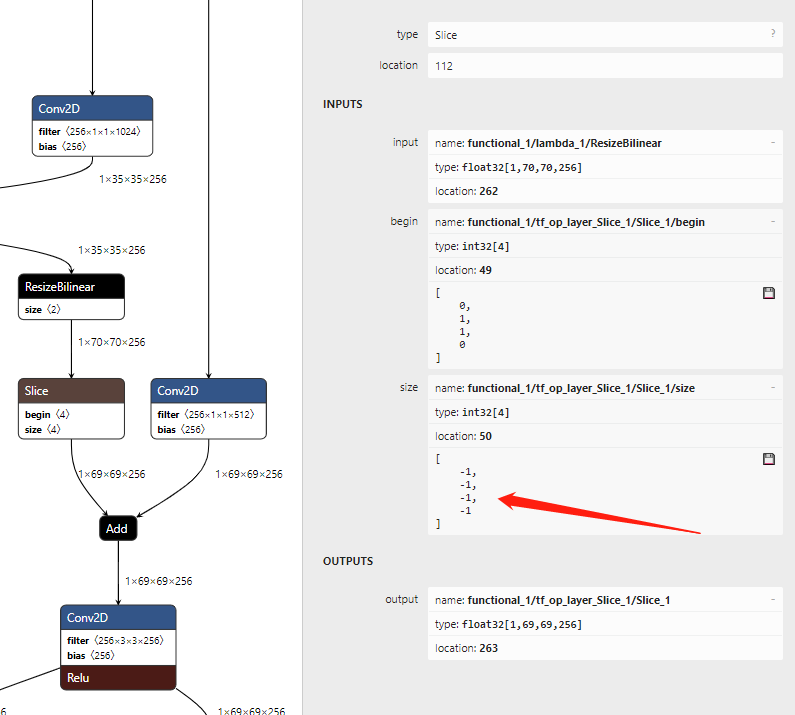 slice layer does not match the size tensor value = -1 · Issue #577 · ARM-software/armnn · GitHub