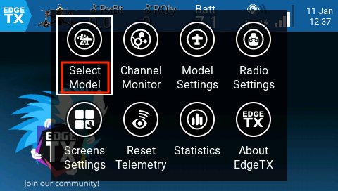 Select Model - name change · Issue #3015 · EdgeTX/edgetx · GitHub