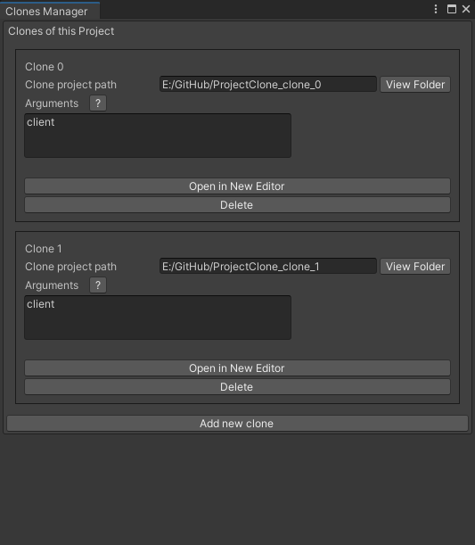 GitHub - hankangwen/ProjectClone: Unity多开方案：Use mklink to create ...