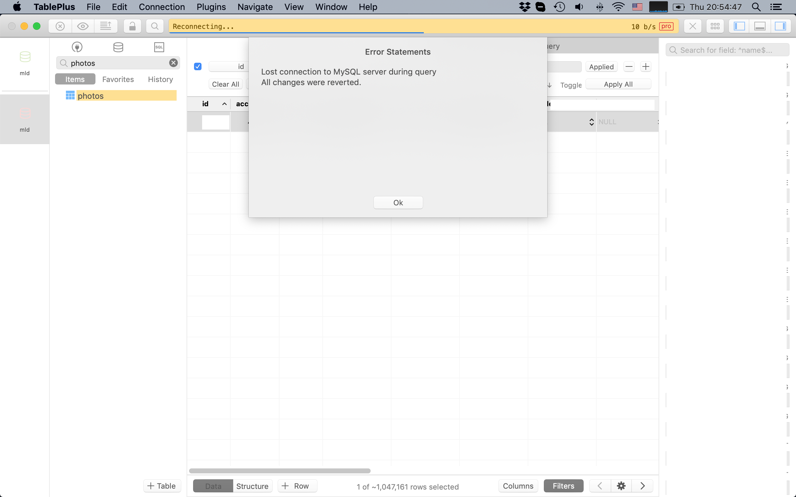 Connection Is Lost On Ssh After 2 Or 3 Minutes Of No Usage · Issue 895 · Tableplus Tableplus