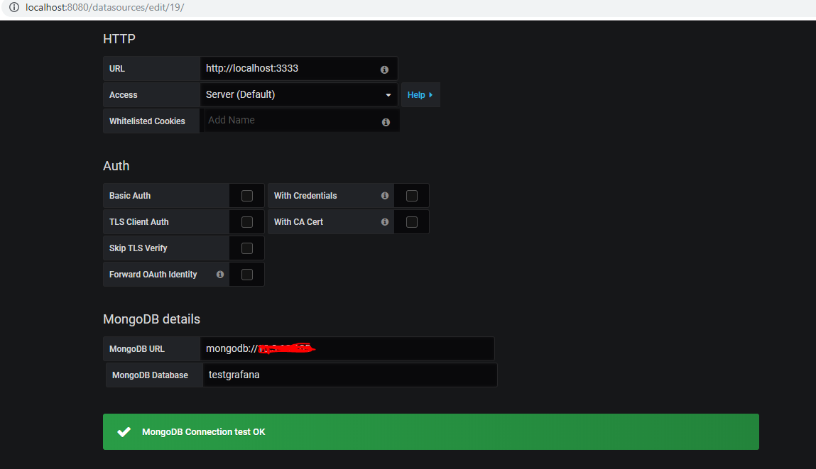 Connection Looks Fine But Still No Data Displaying · Issue 79 · Jamesosgood Mongodb Grafana