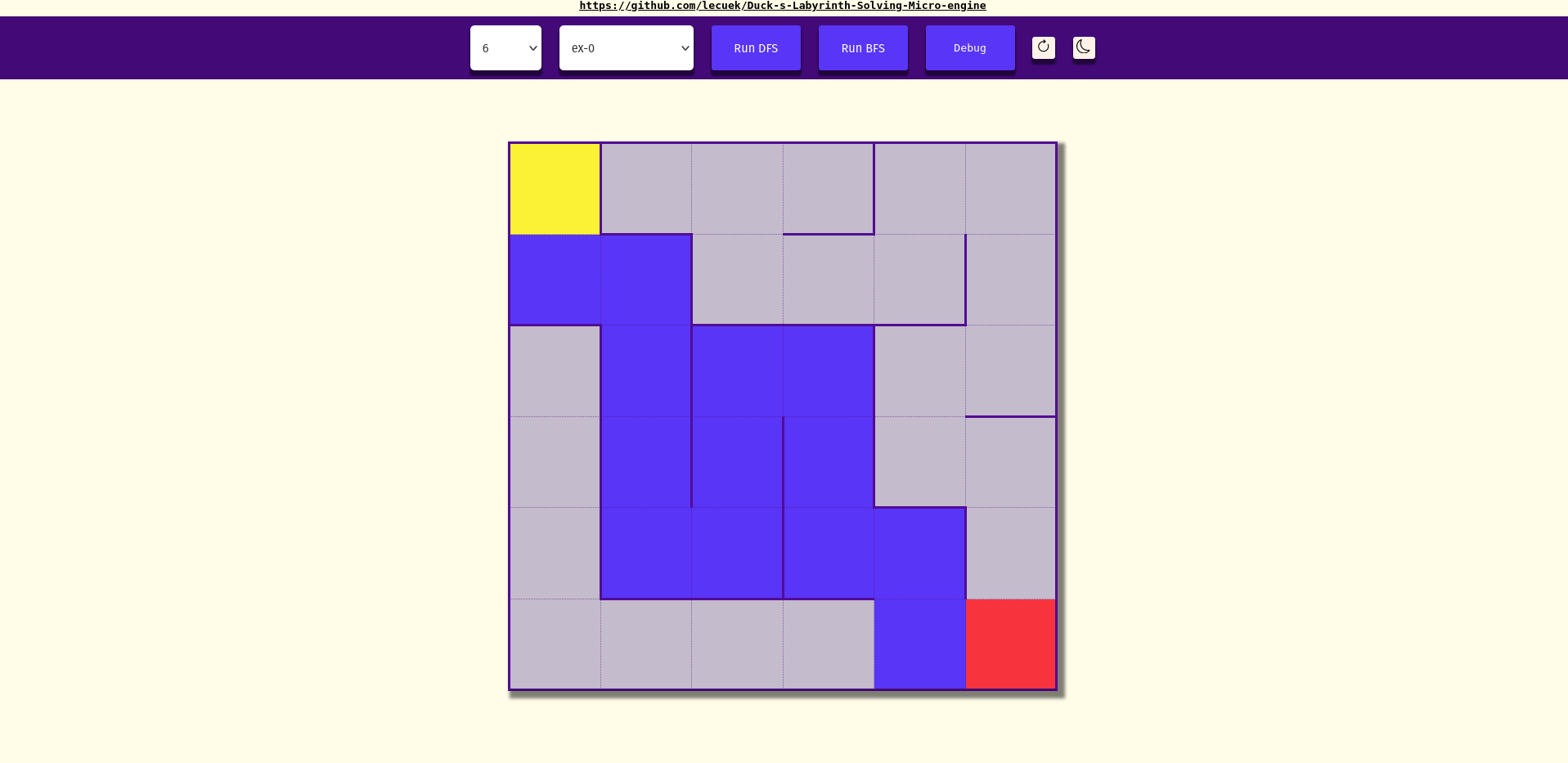 GitHub - lecuek/Duck-s-Labyrinth-Solving-Micro-engine