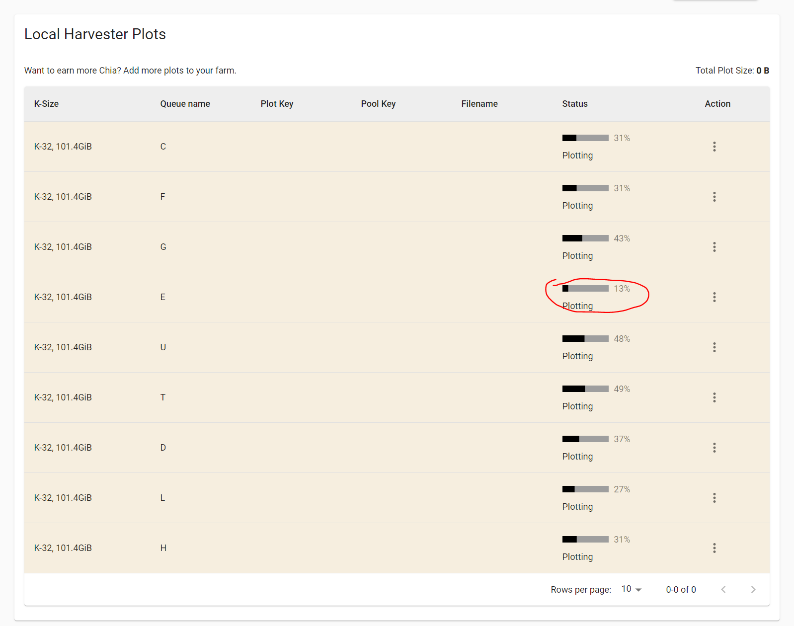 [BUG] Plotting progress indicator doubled in size from 6% to 13% with no drive connected · Issue ...