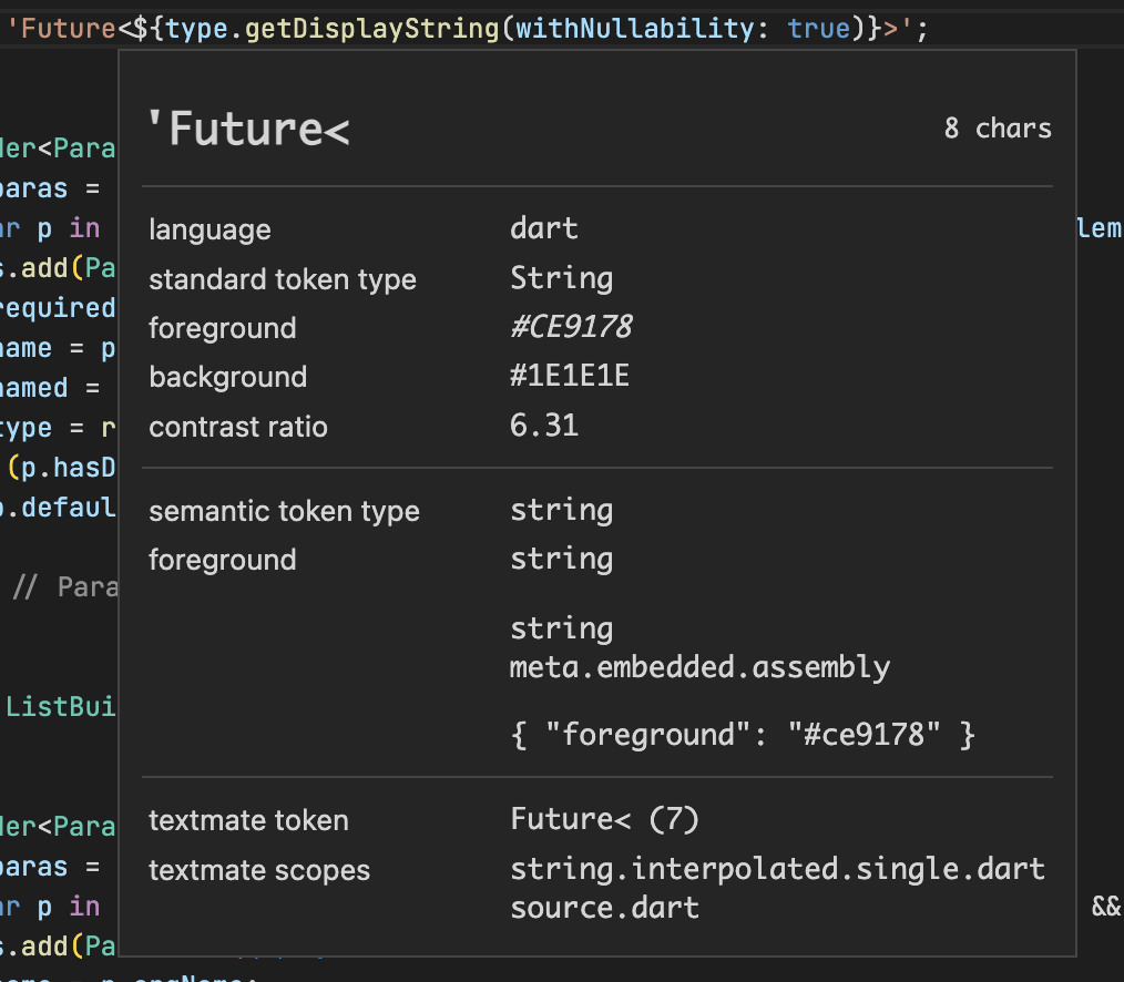 left angle bracket color before string interpolation is incorrect ...